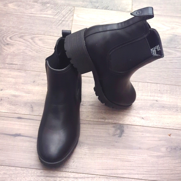 Sugar | Shoes | Sugar Brand Black Platform Slide On Boots Nwot | Poshmark